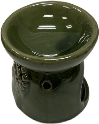 Ceramic Tea Light Oil Burner - Buddha Face Relief - Random Color ...