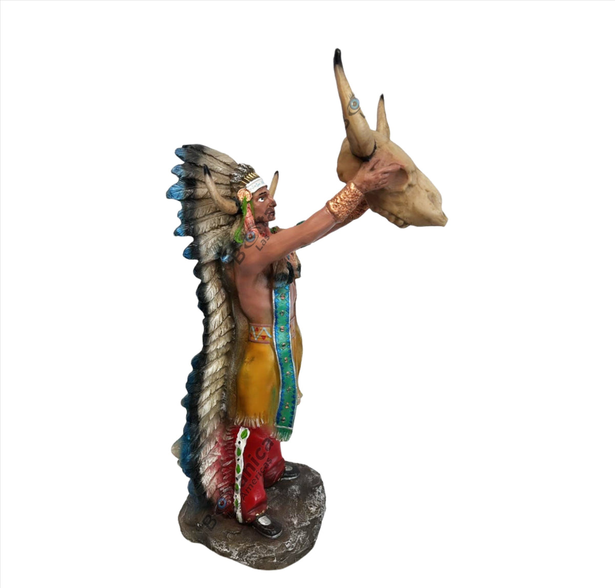 ESTATUA DE INDIO – Botanica las Americas